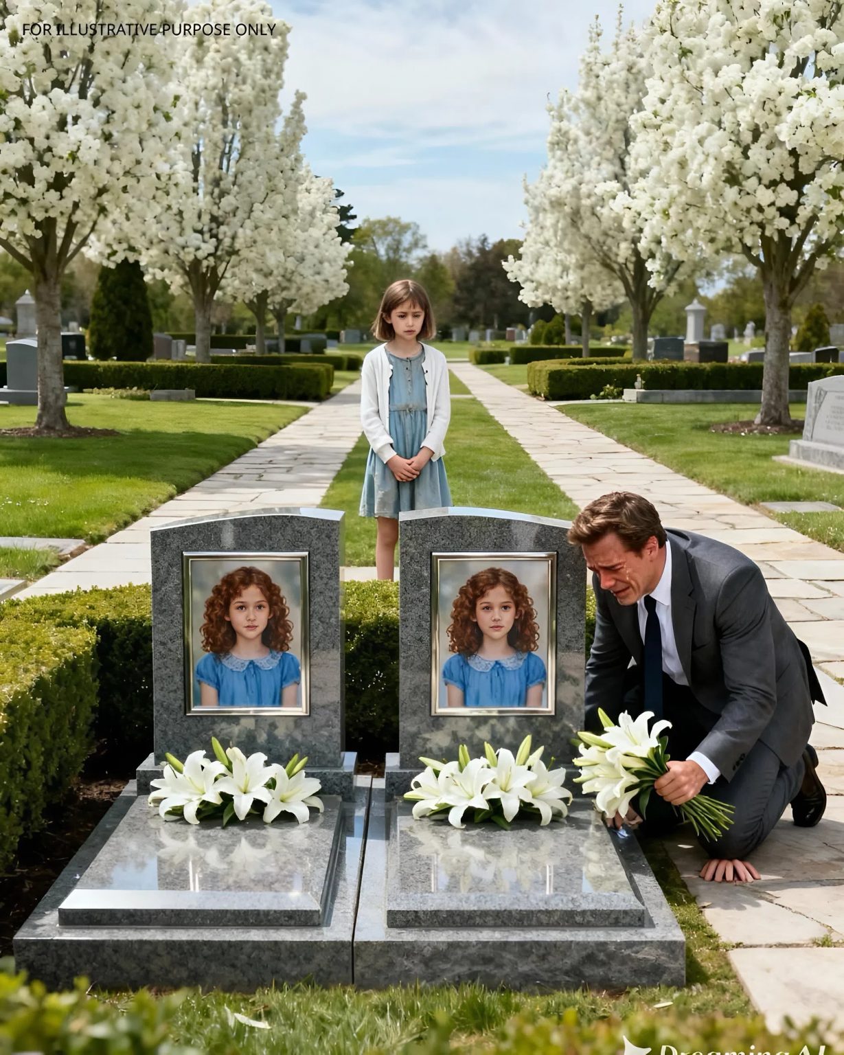 Mason a kislány nyomában haladt a szürke sírkövek között.